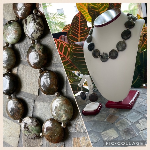 Jewelry | Phyllite Silver Accent Necklace Set | Poshmark